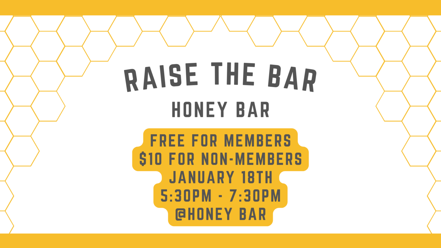 Raise the Bar @ Honey Bar - YPN Reno Tahoe